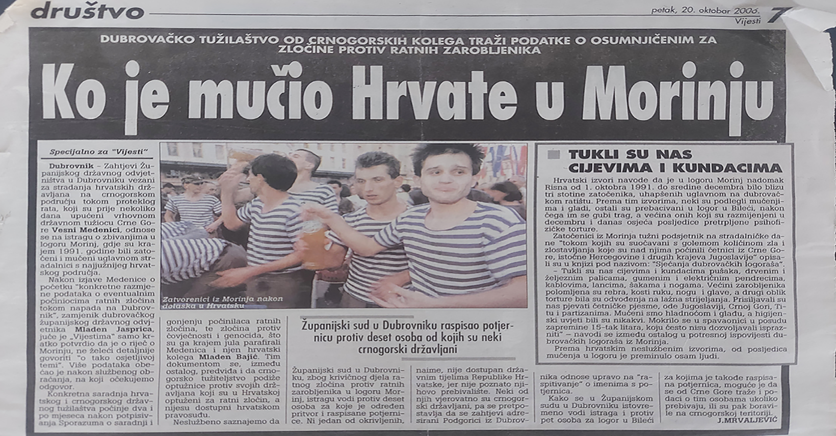 LOGOR MORINJ – 30 GODINA BEZ OSUDE ODGOVORNIH | YIHR.ME